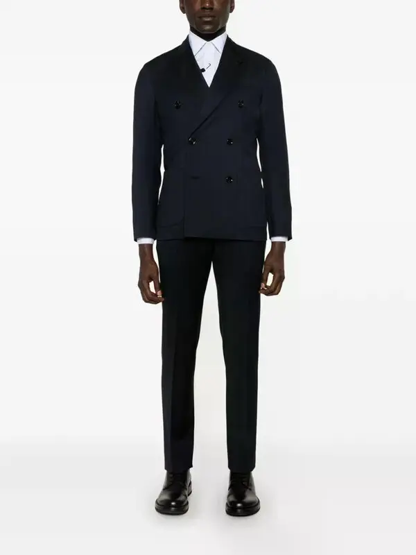 LARDINI Virgin Wool Suit - Blue