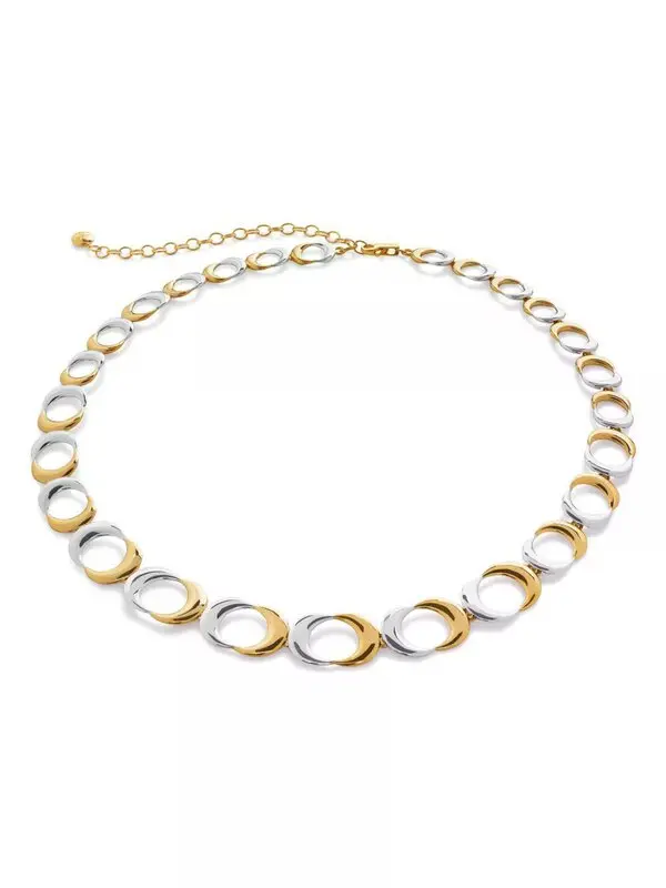Monica Vinader Kissing Moon Necklace - Silver