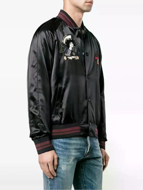 Valentino Garavani Embroidered Bomber Jacket