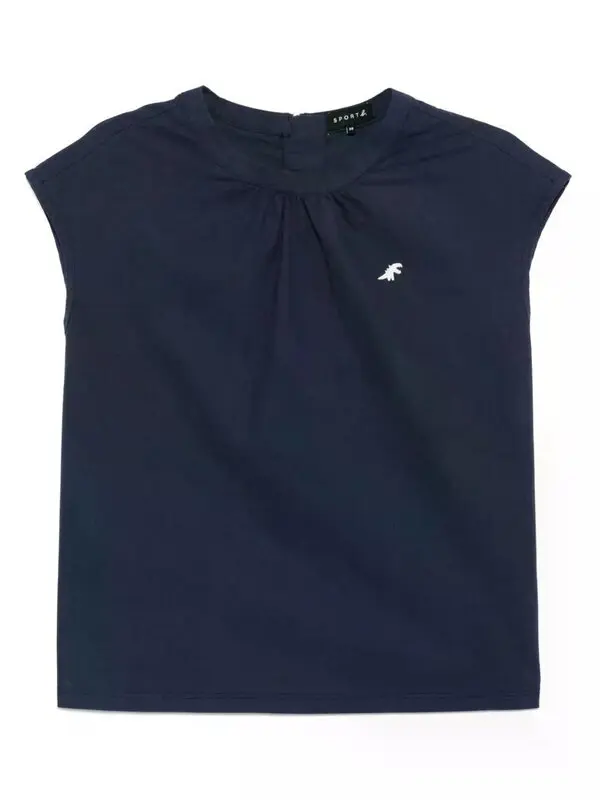 AGNES B. Dino Poplin Top