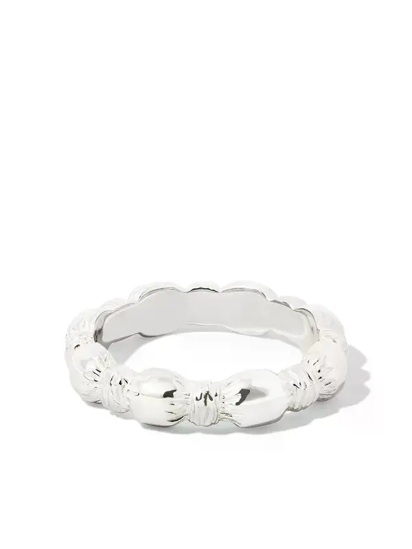 BLEUE BURNHAM Sterling Nature Round Root Ring