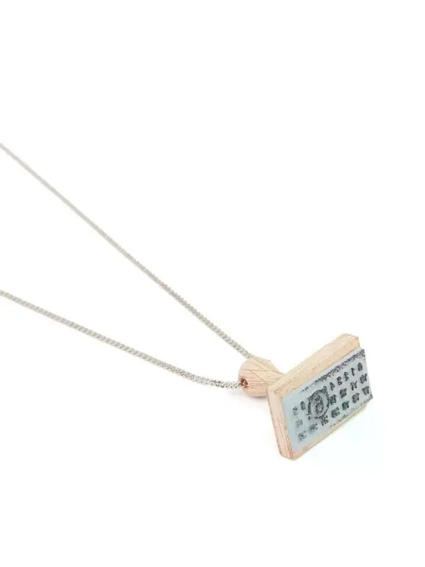 MAISON MARGIELA Stamp Pendant Necklace