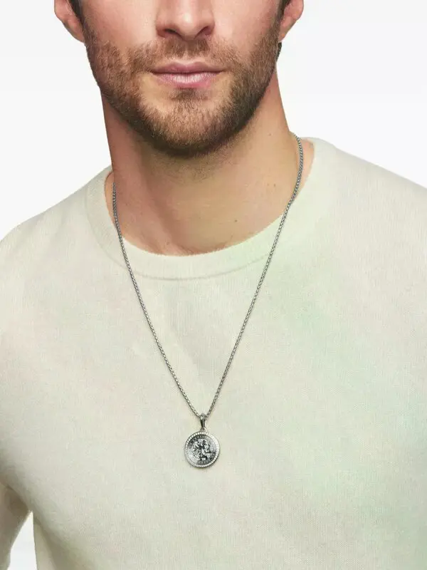 David Yurman Sterling St. Christopher Amulet