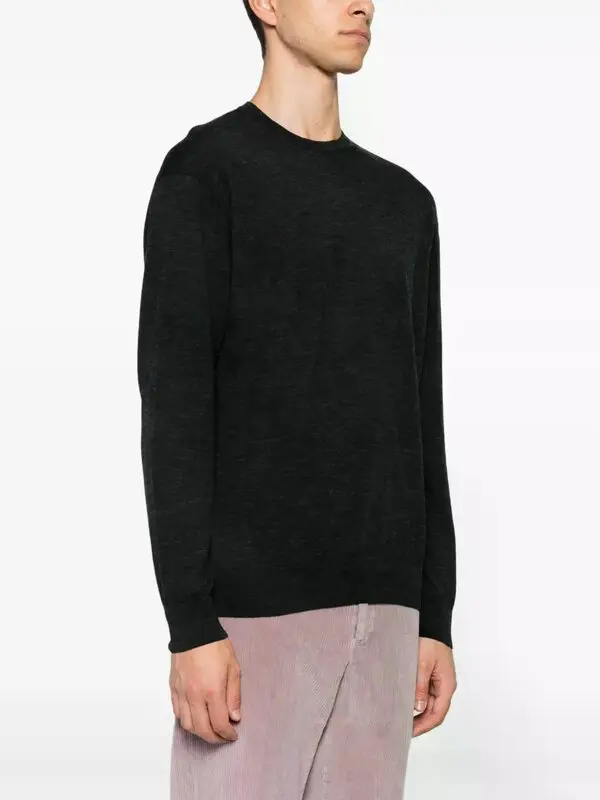 D4.0 Wool Crew Neck Sweater - Grey