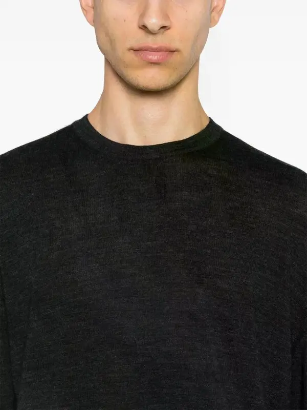 D4.0 Wool Crew Neck Sweater - Grey