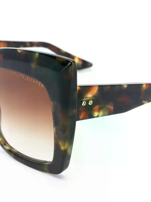Dita Oversized Square Frame Sunglasses - Brown