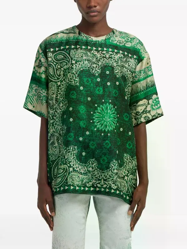 Roberto Cavalli Bandana-print T-shirt