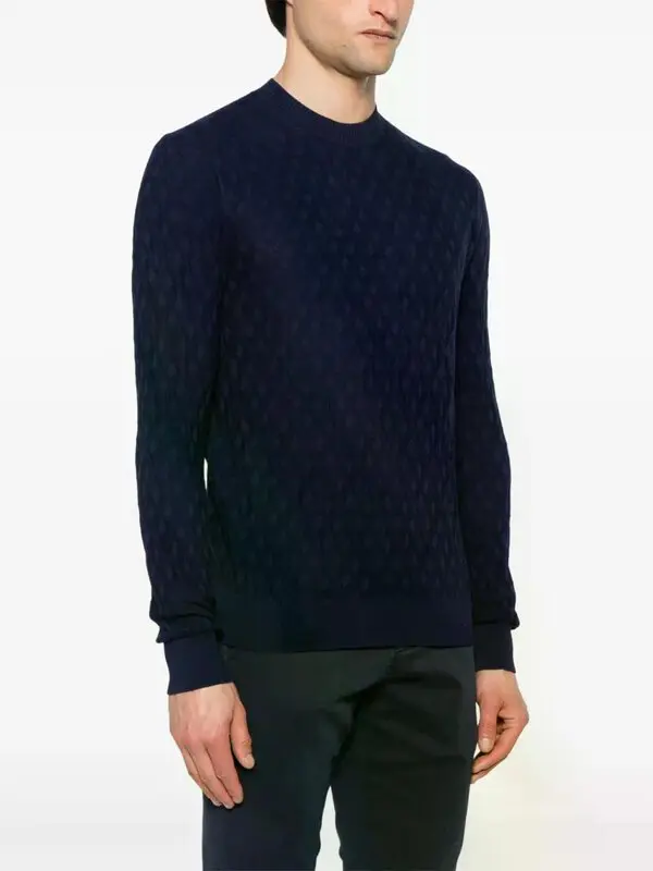 BALLANTYNE Patterned Jacquard Sweater
