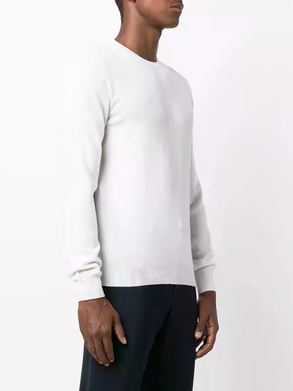 DELL'OGLIO Crew-neck Cashmere Jumper - Neutrals