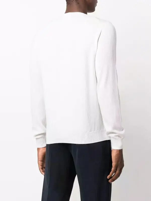 DELL'OGLIO Crew-neck Cashmere Jumper - Neutrals