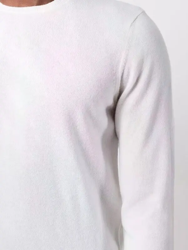 DELL'OGLIO Crew-neck Cashmere Jumper - Neutrals