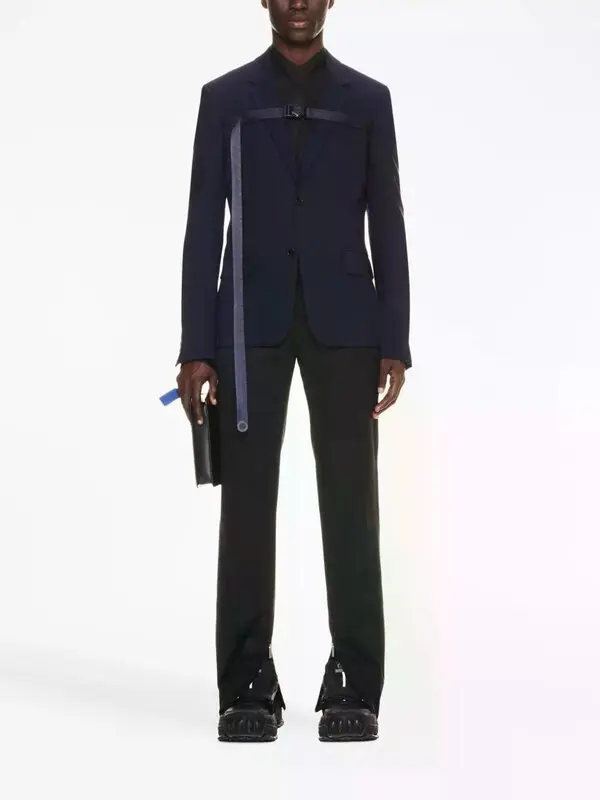 Off-White Buckled Single-breasted Blazer