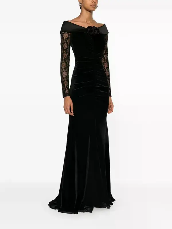 NISSA Velvet Maxi Dress