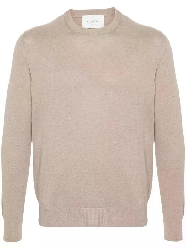 BALLANTYNE Crew-neck Fine-knit Jumper - Neutrals
