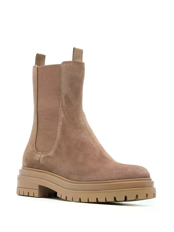 GIANVITO ROSSI Chester Suede Chelsea Boots - Brown