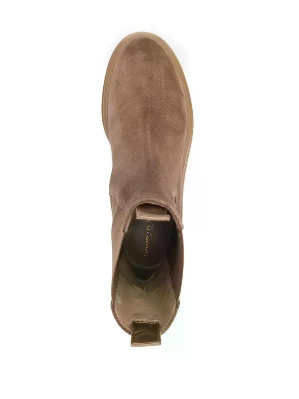 GIANVITO ROSSI Chester Suede Chelsea Boots - Brown