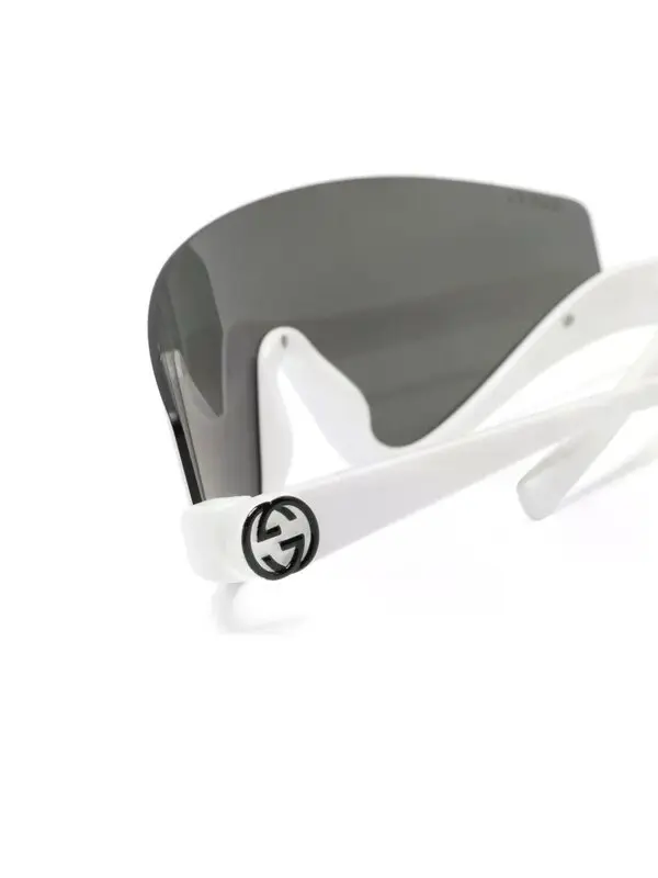 Gucci Interlocking G Shield-frame Sunglasses