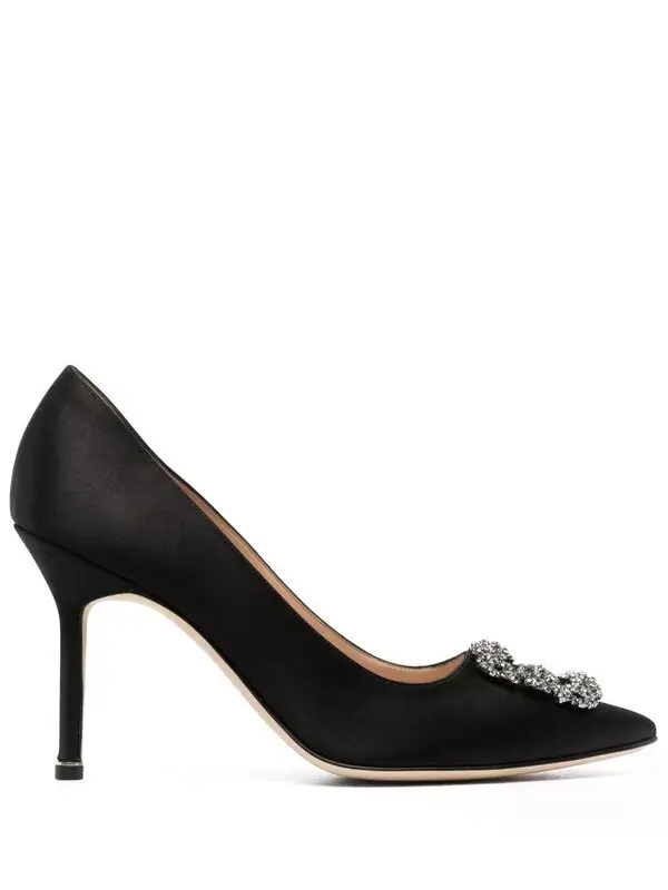 Manolo Blahnik Hangisi 90mm Pumps - Black