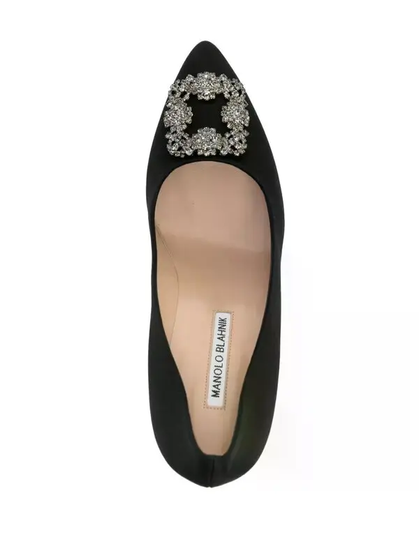 Manolo Blahnik Hangisi 90mm Pumps - Black