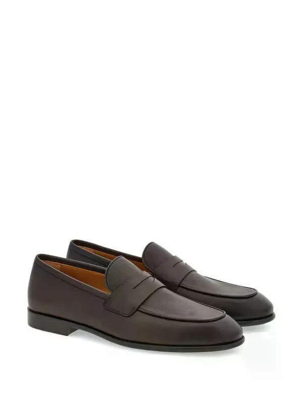 FERRAGAMO Calf Leather Penny Loafers