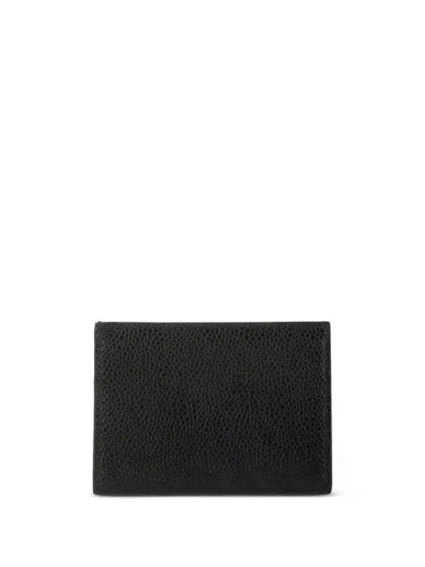 Thom Browne Pebbled Leather Cardholder - Black