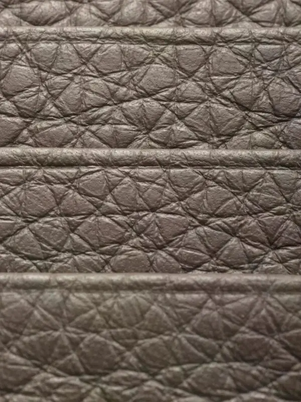 Prada Leather Card Holder - Grey