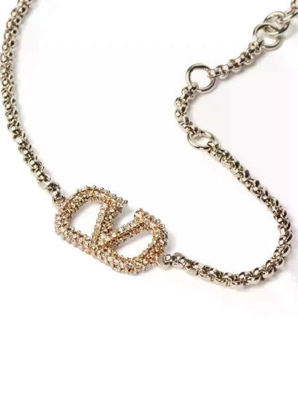 Valentino Garavani Vlogo Signature Crystal-embellished Bracelet