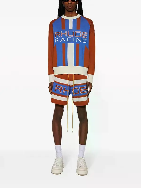 Rhude Logo Intarsia Wool Jumper