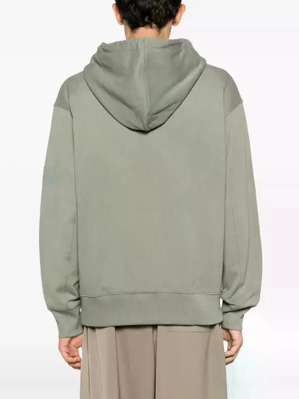 Y3 Zip-up Organic Cotton Hoodie
