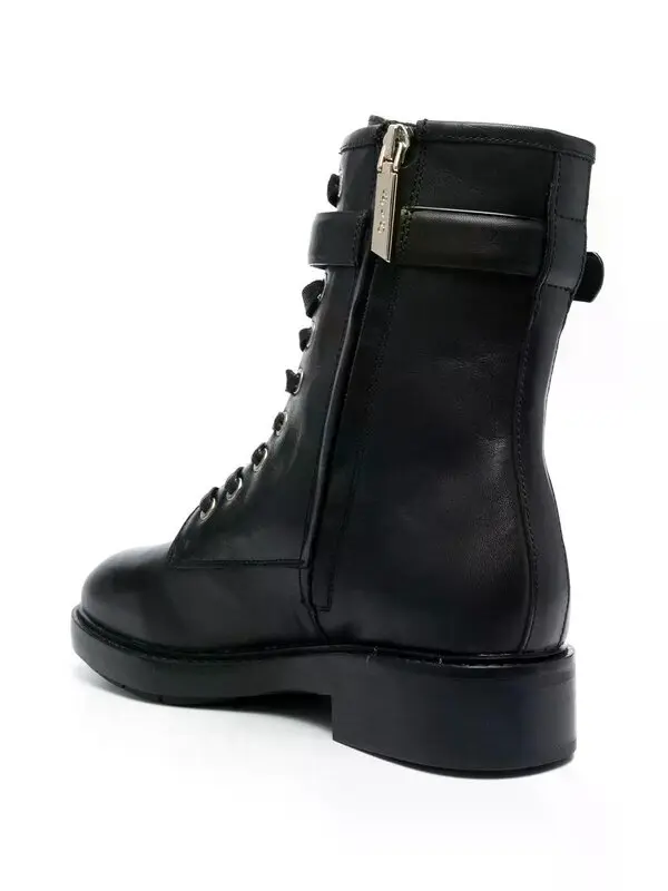 Calvin Klein Logo-buckle Combat Boots