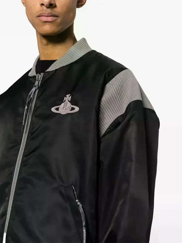 VIVIENNE WESTWOOD Orb-embroidered Cotton Bomber Jacket