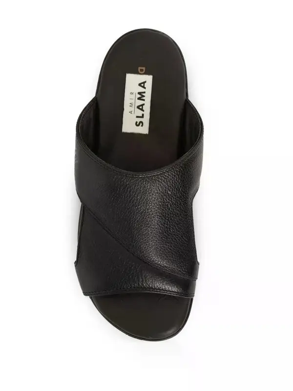 AMIR SLAMA Faux-leather Slides