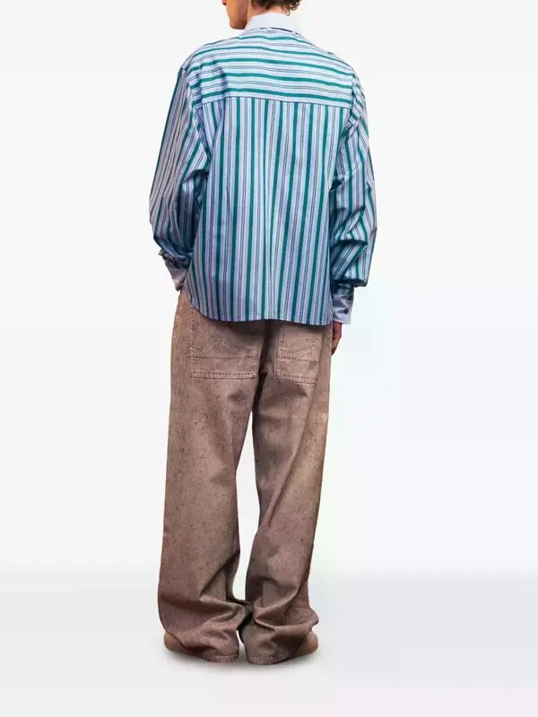 ROUGH. Striped Button-up Shirt