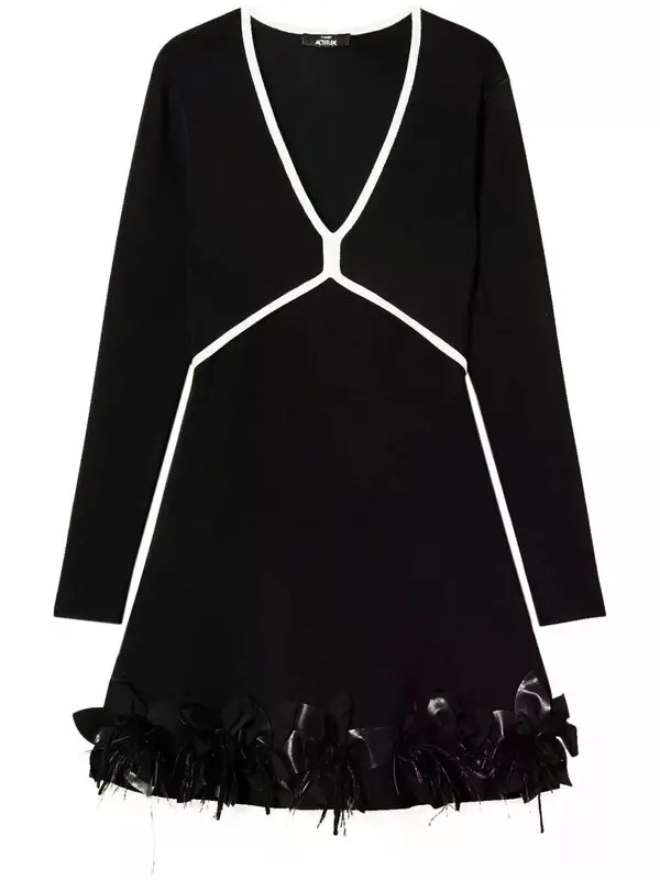 TWINSET Feather-detailing Mini Dress