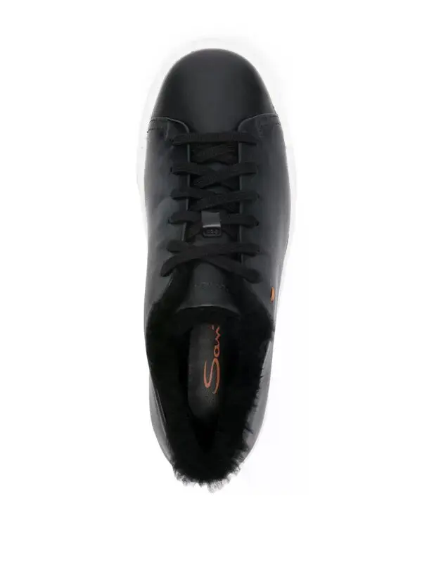Santoni Leather Sneakers