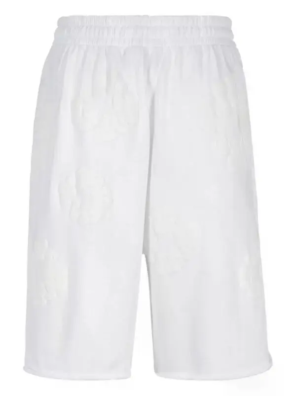 DENIM TEARS Cotton Wreath-print Shorts