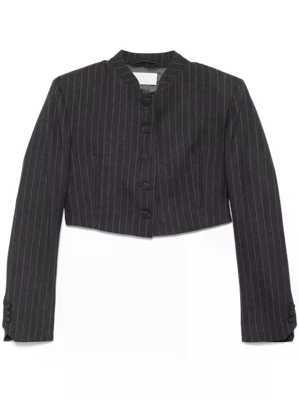 RACIL Mathilda Cropped Pinstripe Jacket