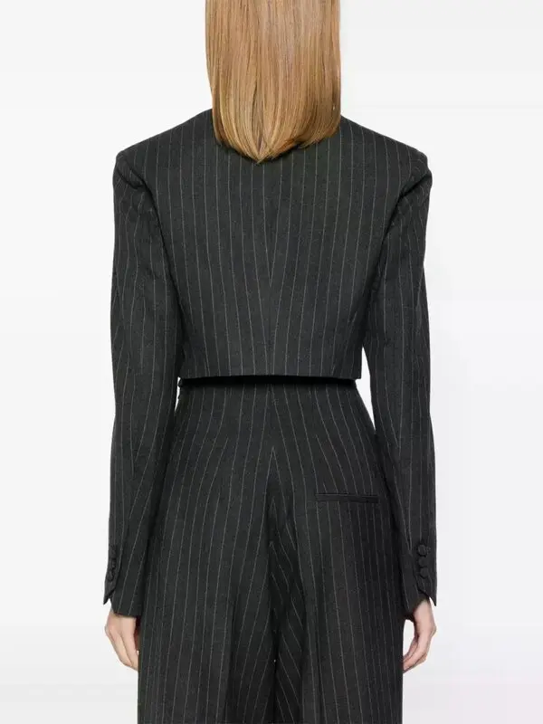 RACIL Mathilda Cropped Pinstripe Jacket