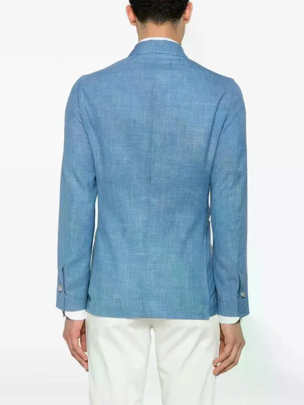 BARBA NAPOLI Double-breasted Blazer - Blue