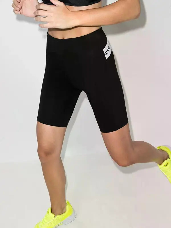 Rabanne Milano Logo Print Cycling Shorts