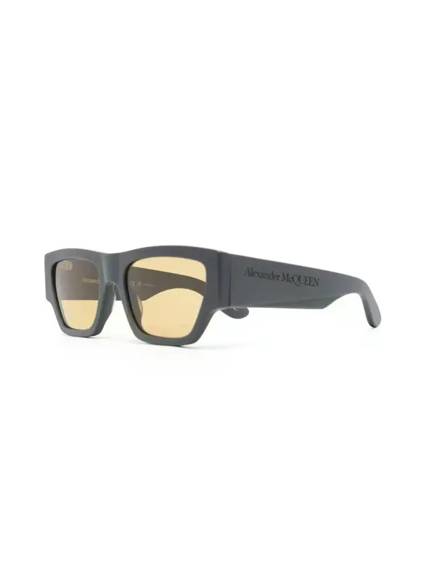 Alexander McQueen Engraved-logo Arm Sunglasses