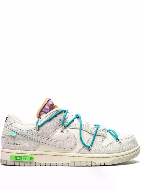 Nike X Off White Dunk Low Lot 36 Sneakers - Neutrals