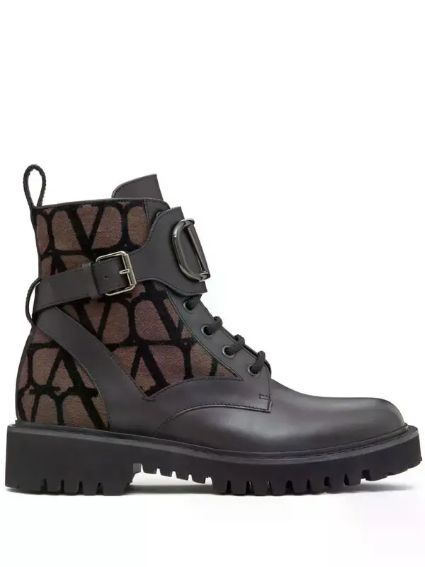 Valentino Garavani 35mm Vlogo Signature Combat Boots