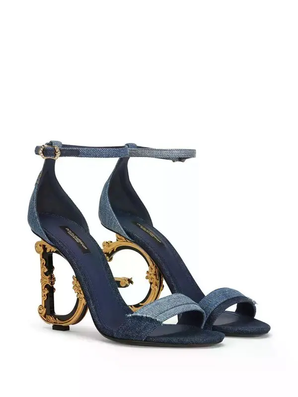 Dolce & Gabbana 105mm Dg Heel Patchwork Sandals