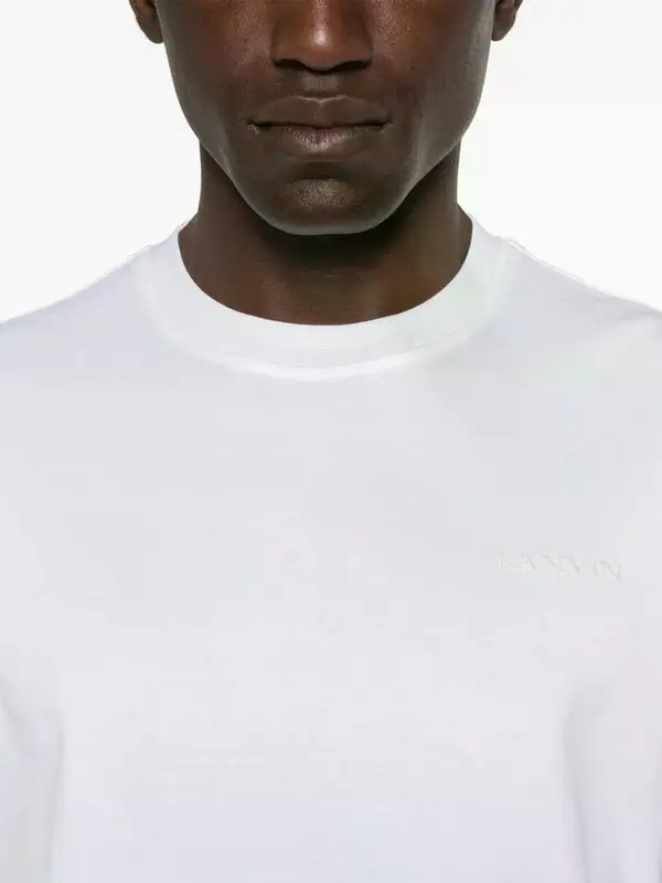 LANVIN Embroidered-logo T-shirt