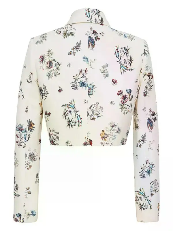 Adam Lippes Floral Cropped Jacket