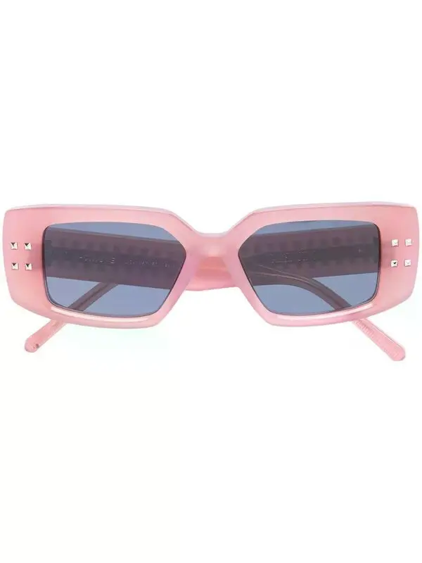 Valentino Garavani Rectangular-frame Sunglasses - Pink