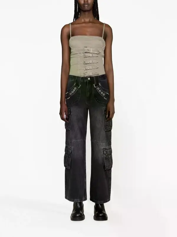 MISBHV Harness Strap Cargo Jeans