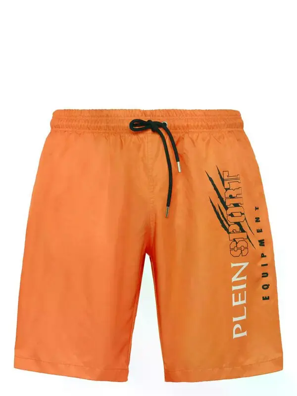 PLEIN SPORT Scratch Swim Shorts - Orange