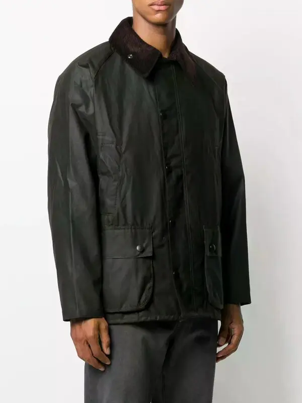 Barbour Bedale Waxed Cotton Jacket - Green